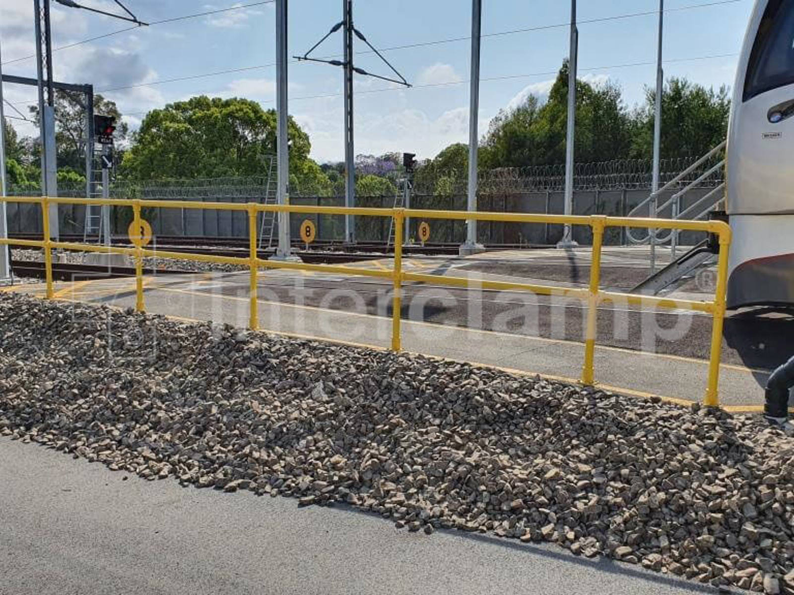 GRP Safety Barriers for Queensland Rail | Interclamp